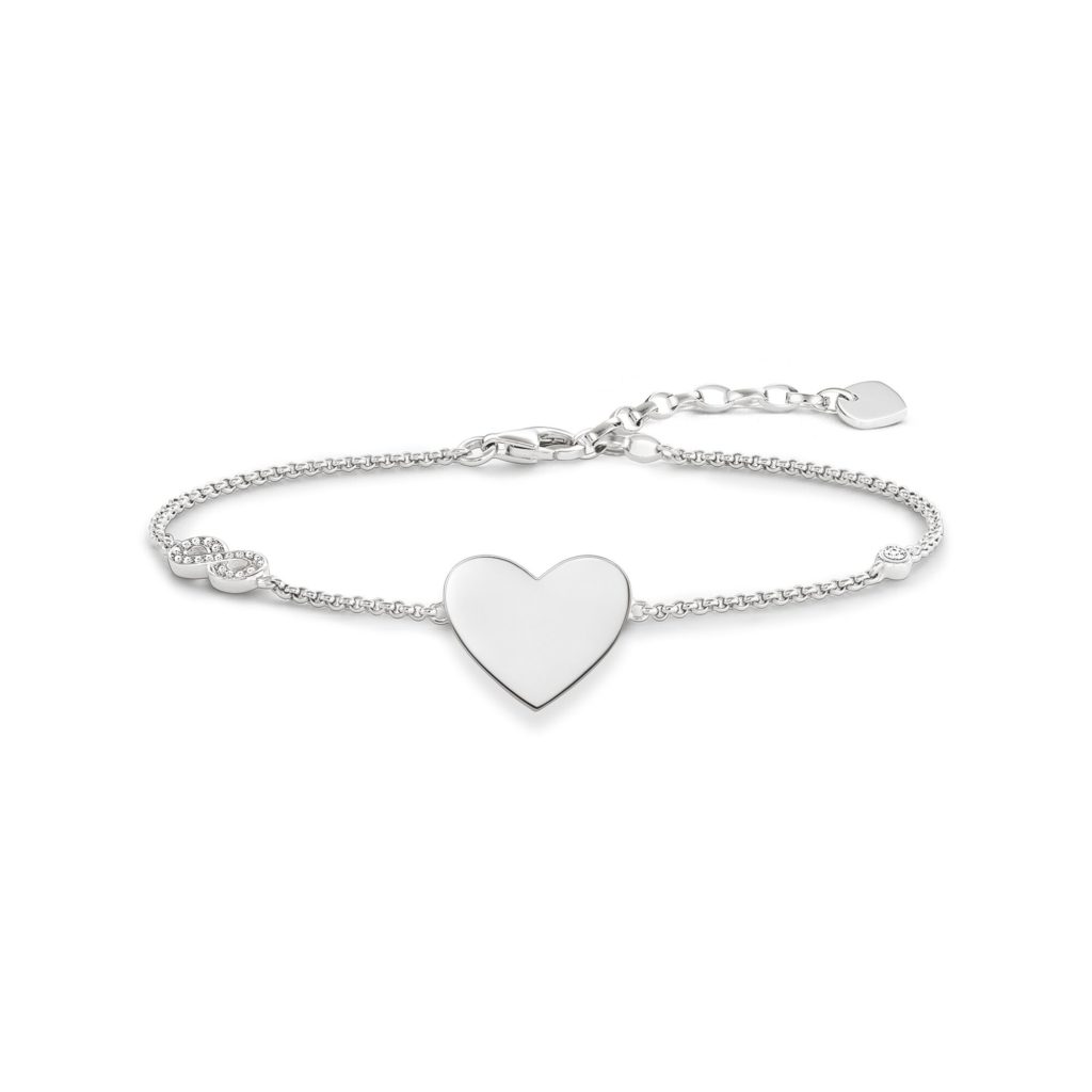 Armband Herz mit Infinity Silber – Argento